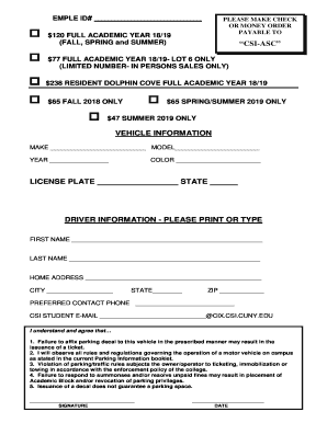 Fillable Online VEHICLE INFORMATION LICENSE PLATE STATE DRIVER Fax ...