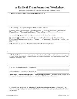 Fillable Online Radical Transformation Worksheet. Radical ...