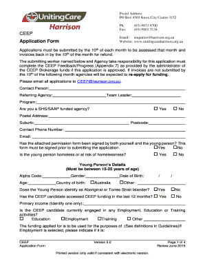 Ceep Application - Fill Online, Printable, Fillable, Blank | pdfFiller