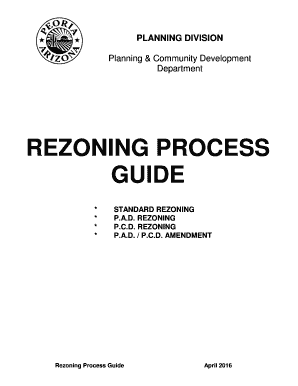 Fillable Online Rezoning Process Guide - City of Peoria Fax Email Print ...