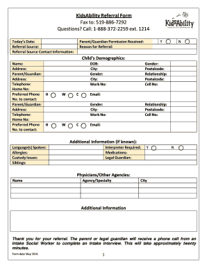 Proposer Referrals Form - Fill Online, Printable, Fillable, Blank | pdfFiller