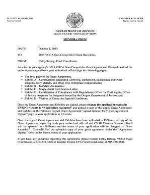 Fillable Online 2015 VOCA Non-Competitive Grant Recipients FROM ...