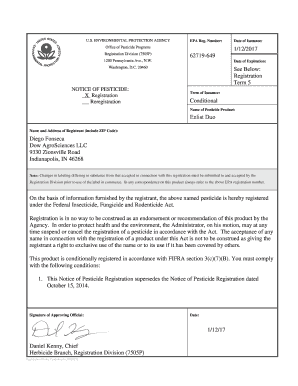Fillable Online US EPA, Pesticide Product Label, ENLIST DUO,01/12/2017 ...