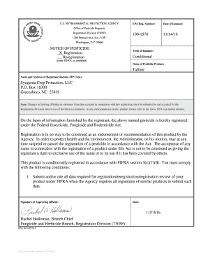 Fillable Online US EPA, Pesticide Product Label, Talinor,11/14/2016 ...