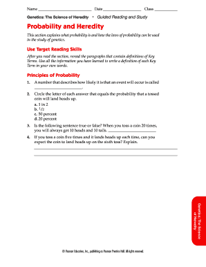 Fillable Online Cells and Heredity Worksheets Fax Email Print - pdfFiller