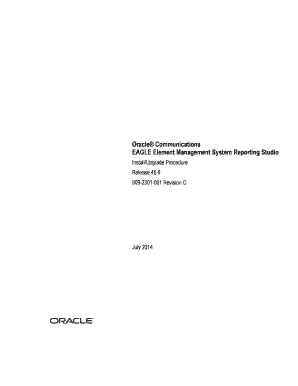 Fillable Online EAGLE Element Management System Reporting Studio ...