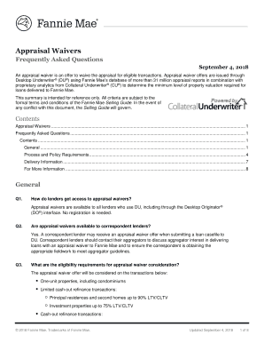 Fillable Online Borrower Appraisal and Waiver Disclosure Fax Email ...
