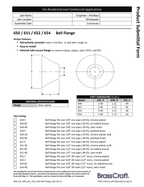 Fillable Online Bell Flange Fax Email Print - pdfFiller