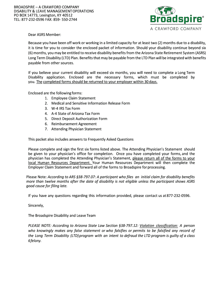 Broadspire A Crawford Company Lexington Ky - Fill Online, Printable ...