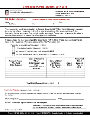 Fillable Online Downloadable Forms Student Financial Aid Services ...