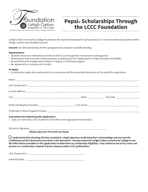 Fillable Online the LCCC Foundation Fax Email Print - pdfFiller