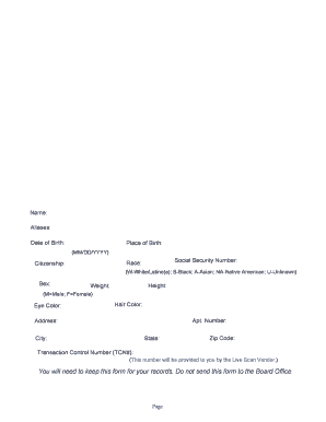 Fillable Online CNA Endorsement Electronic Fingerprinting Form Fax ...