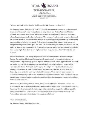 Fillable Online EQUINE NEW PATIENT FORM 2 Fax Email Print - pdfFiller