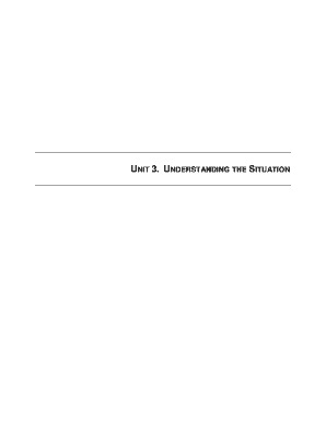 Fillable Online Unit 3: Understanding the Situation Fax Email Print ...