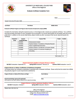 Fillable Online gradschool umd Forms The University of Maryland ...