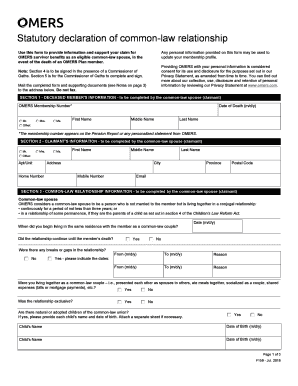 Fillable Online Form 159 - Statutory declaration of common-law ...