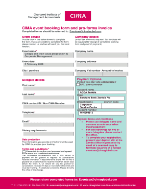 Fillable Online CIMA - India Fax Email Print - pdfFiller