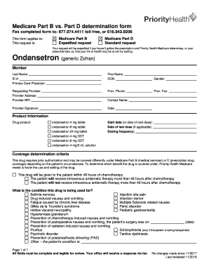 Fillable Online Medicare Part B vs. Part D determination form ...
