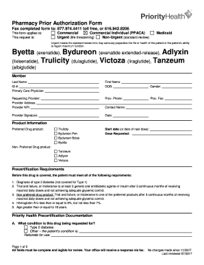 Fillable Online Pharmacy Prior Authorization Form. Request ...