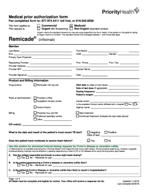 Fillable Online Prior authorization form. Request determination and authorization for for ...
