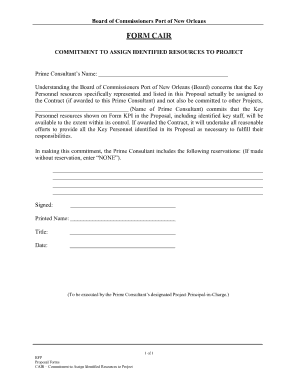 Fillable Online FORM CAIR Fax Email Print - pdfFiller