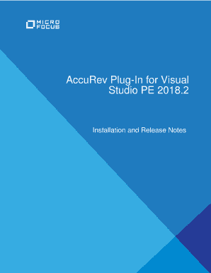 Fillable Online AccuRev Plug-In for Visual Studio PE 2018.2 - Micro ...