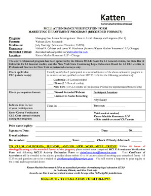 Fillable Online MARKETING PROGRAM - EVALUATION FORM (RECORDED FORMAT)Managing Peer Review ...