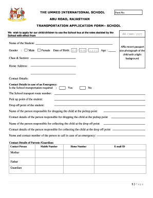 The Ummed International School Fees - Fill Online, Printable, Fillable, Blank | pdfFiller