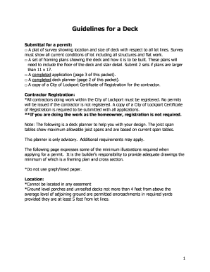 Fillable Online DECK PLANNER Fax Email Print - pdfFiller