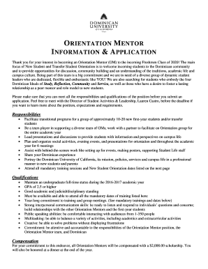 Fillable Online Student Activities & Leadership (ASDU) Dominican ...