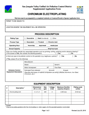 Fillable Online CHROME PLATING AND CHROMIC ACID ANODIZING OPERATIONS ...