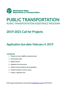 Fillable Online RURAL TRANSPORTATION ASSISTANCE PROGRAM Fax Email Print ...