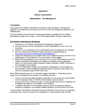 Fillable Online Forest Service Fire and Aviation Qualification Guide ...