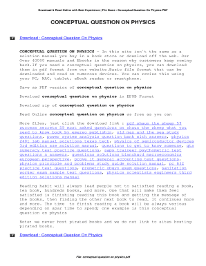 Fillable Online Conceptual Question On Physics - dhg.nyc Fax Email ...