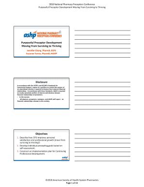 Fillable Online Purposeful Preceptor Development to - preceptors.ashp ...