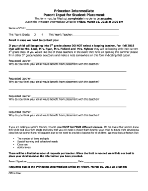 Fillable Online Teacher Request Form 2018.docx Fax Email Print - pdfFiller