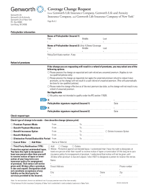 Fillable Online Third-Party Notifier Designee Election - Genworth Fax ...