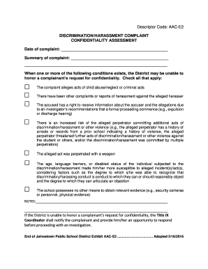 Fillable Online AAC -E 2 Complaint Form. AAC -E 2 Complaint Form Fax Email Print - pdfFiller