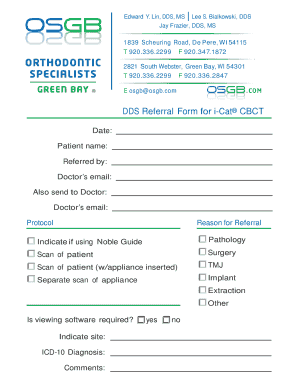 Fillable Online iCat Referral Form Fax Email Print - pdfFiller