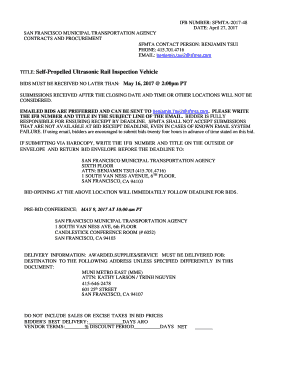 Fillable Online mission sfgov Self-Propelled Ultrasonic Rail Inspection ...