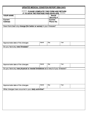 Fillable Online DISABILITY APPEAL REPORT form Fax Email Print - pdfFiller