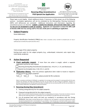 Fillable Online Rezoning (Map Amendment) or PUD Special Use Application Fax Email Print - pdfFiller