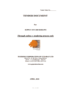 Fillable Online Tender E-Rickshaw final.doc Fax Email Print - pdfFiller