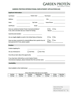 Fillable Online HR1.037 - Employment Application Form US.docx Fax Email ...