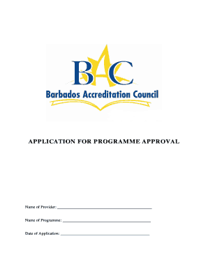 Fillable Online Programme Approval - Efillable Application for Programme Approval-V3 Fax Email ...