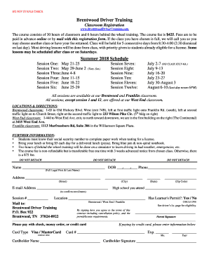 Fillable Online The course consists of 30 hours of classroom and 6 ...