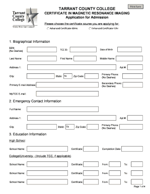 Fillable Online 2019 Magnetic Resonance Imaging (MRI) Program ...