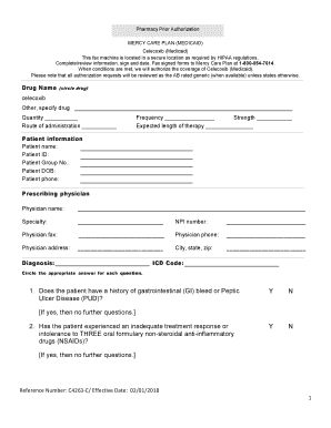 Fillable Online Pharmacy Prior Authorization - Mercy Care Plan Fax ...