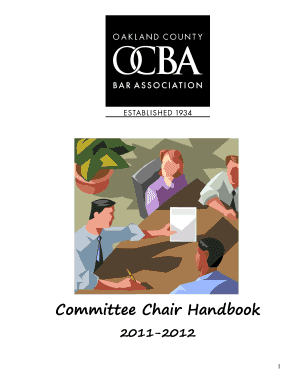 Fillable Online Committee Chair Guidelines Fax Email Print - pdfFiller