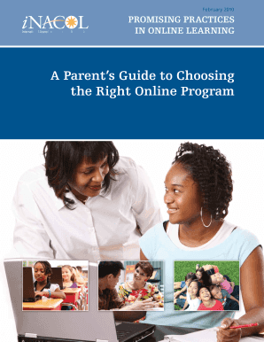 Fillable Online A Parent's Guide to Choosing the Right Online Program ...